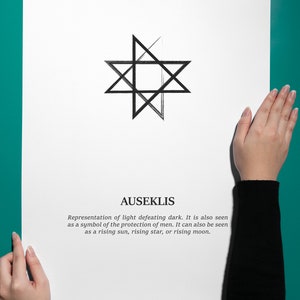 Auseklis, Latvian Symbolic, Ethnic Symbols, Wall Art, Digital Printable ...