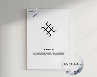 Metenis, Latvian Symbolic, Ethnic Symbols, Wall Art, Digital Printable ...