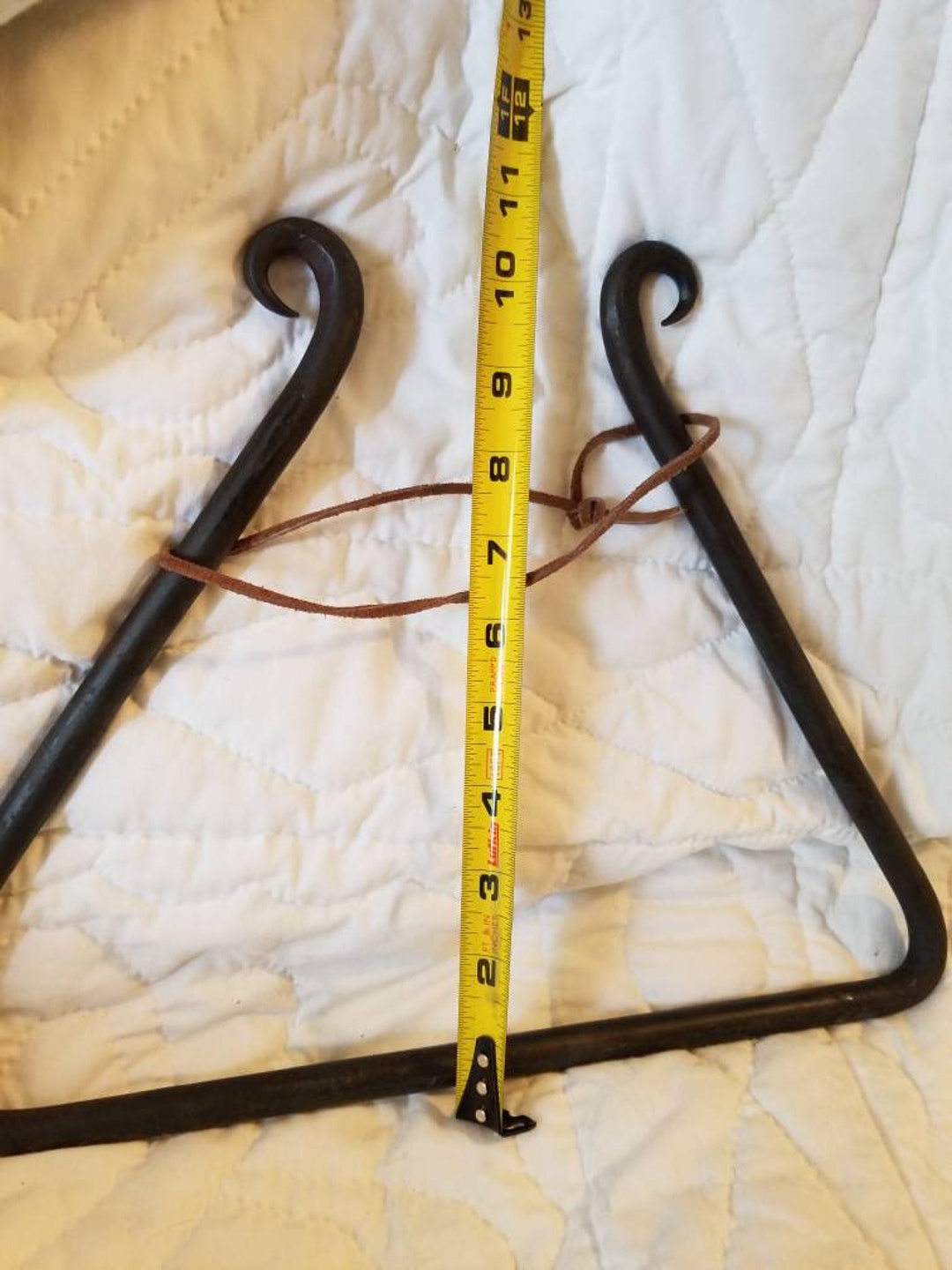 Rams Horn Dinner Bell, Triangle. This Item is Black in Color. Due to ...
