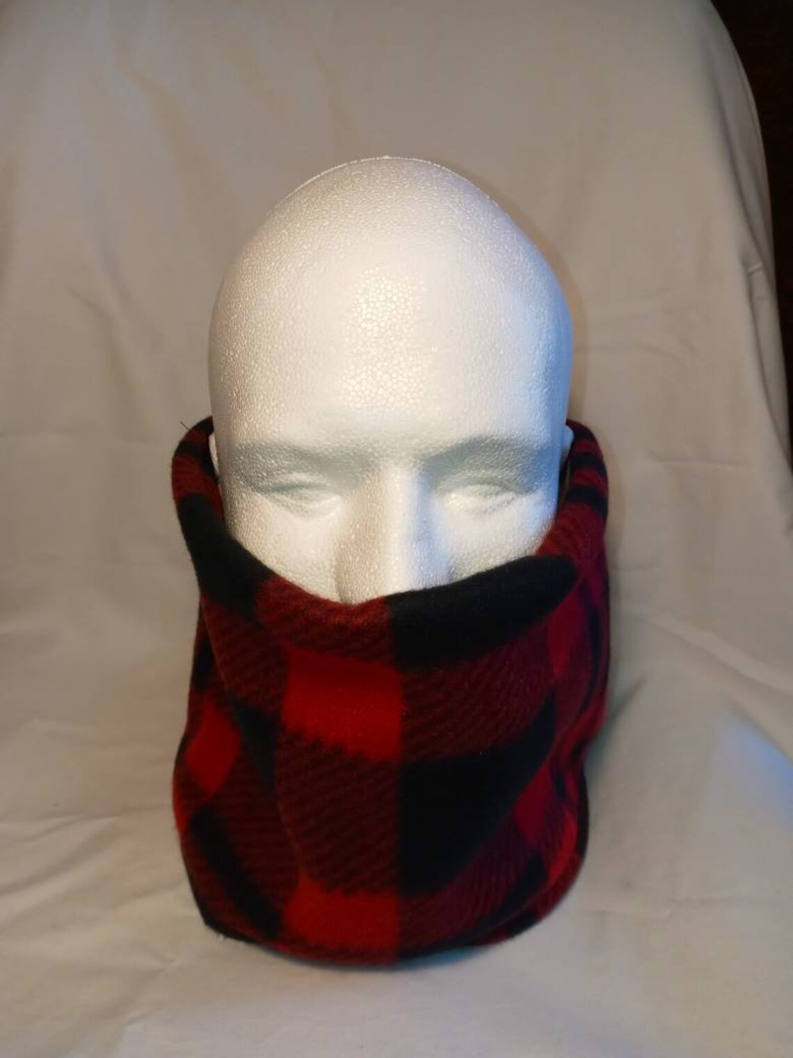 Red and Black Neck Gaiter, Red and Black Neck Warmer, Red and Black ...