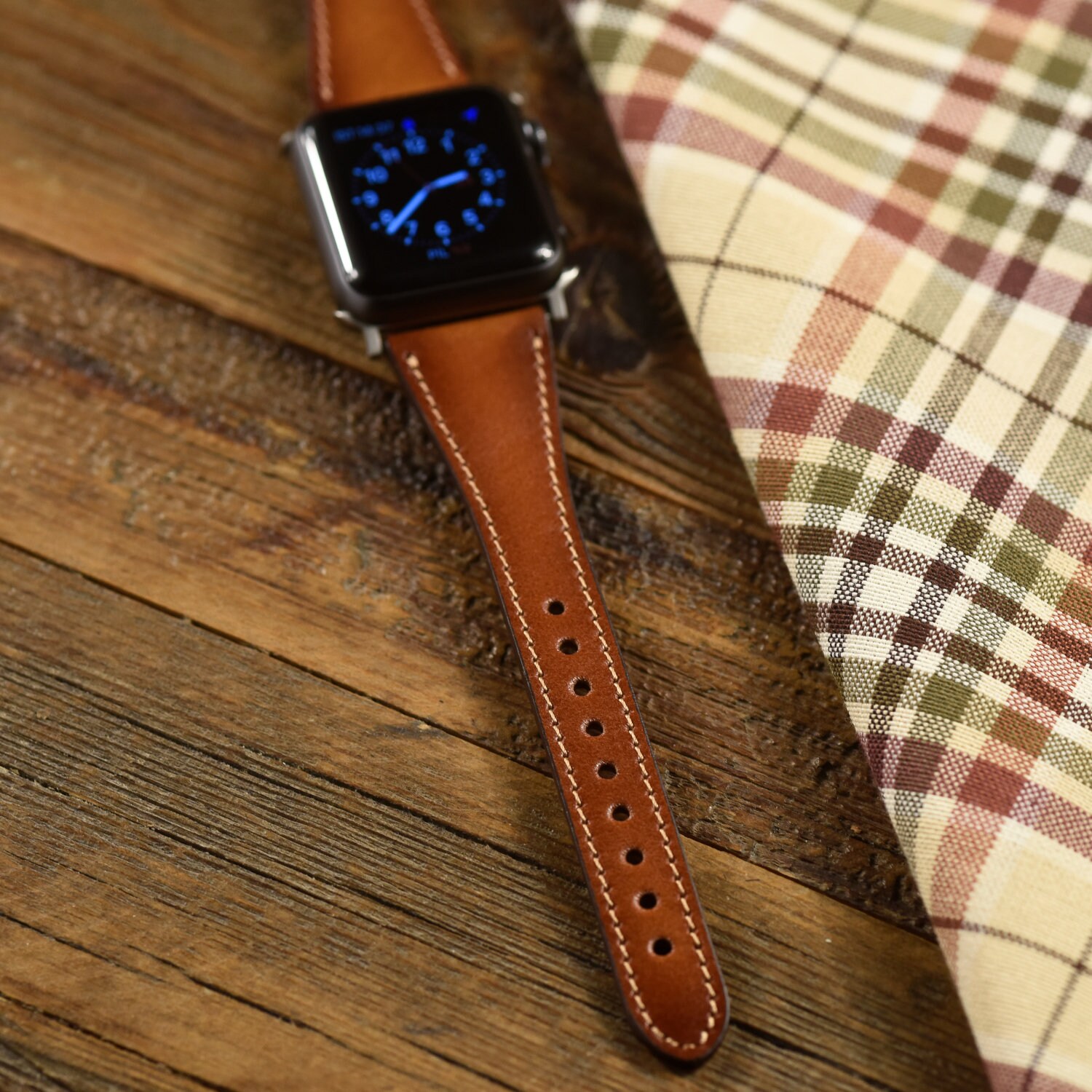 Genuine Brown Leather Apple Watch Band 42mm 38mm 40mm 44mm | Etsy