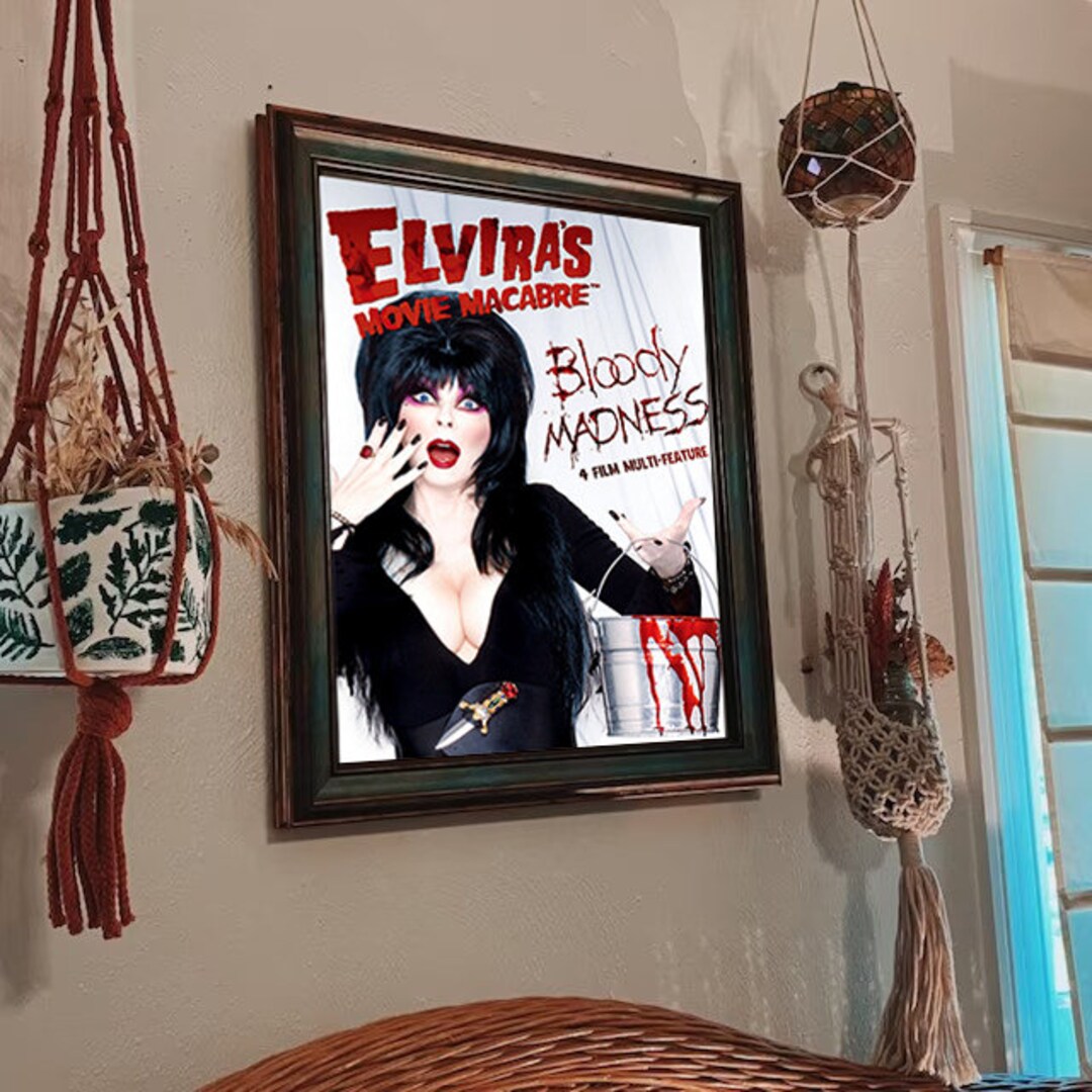 Elvira's Macabre Tim Burton Movie Wall Art Home Decor - Etsy