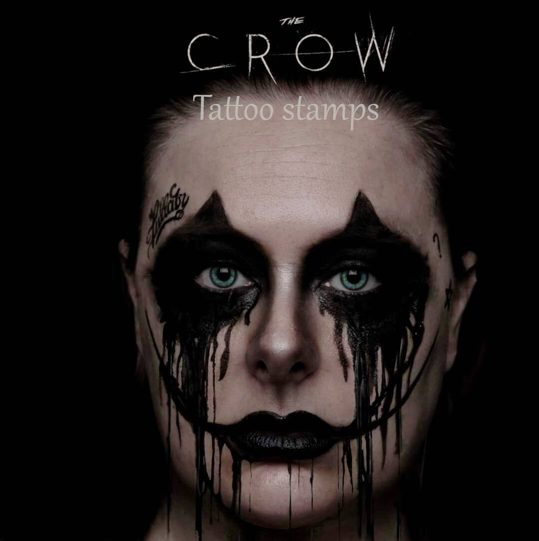 Inspired the Crow 2024 Movie Tattoo Stamps. Bil Skarsgård 3D Printed - Etsy