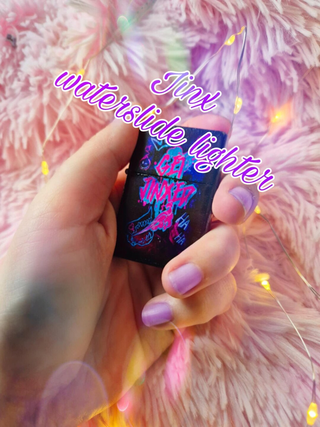 Jinx Waterslide Lighter / Fan Art Prop / Flip Top Lighter / - Etsy