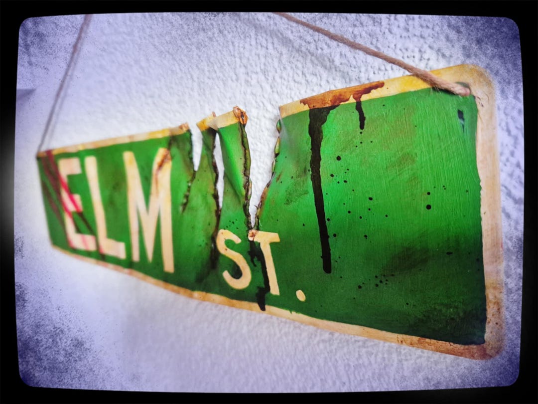 A Nightmare on Elm Street Sign / Cosplay / Fan Art Prop / Horror Movie ...