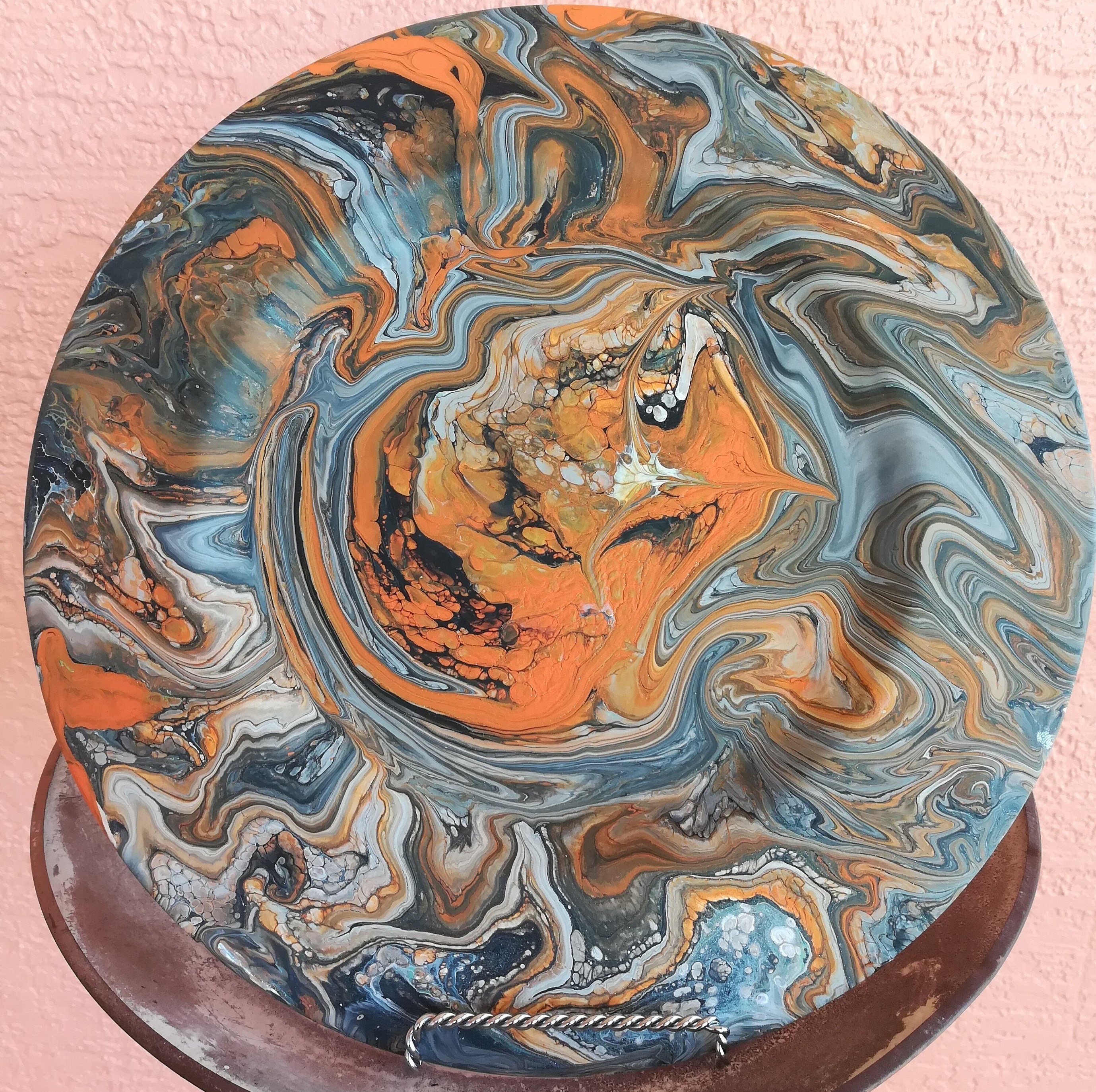 Decorative Plate, Acrylic Painting, Wall Hanging - Etsy
