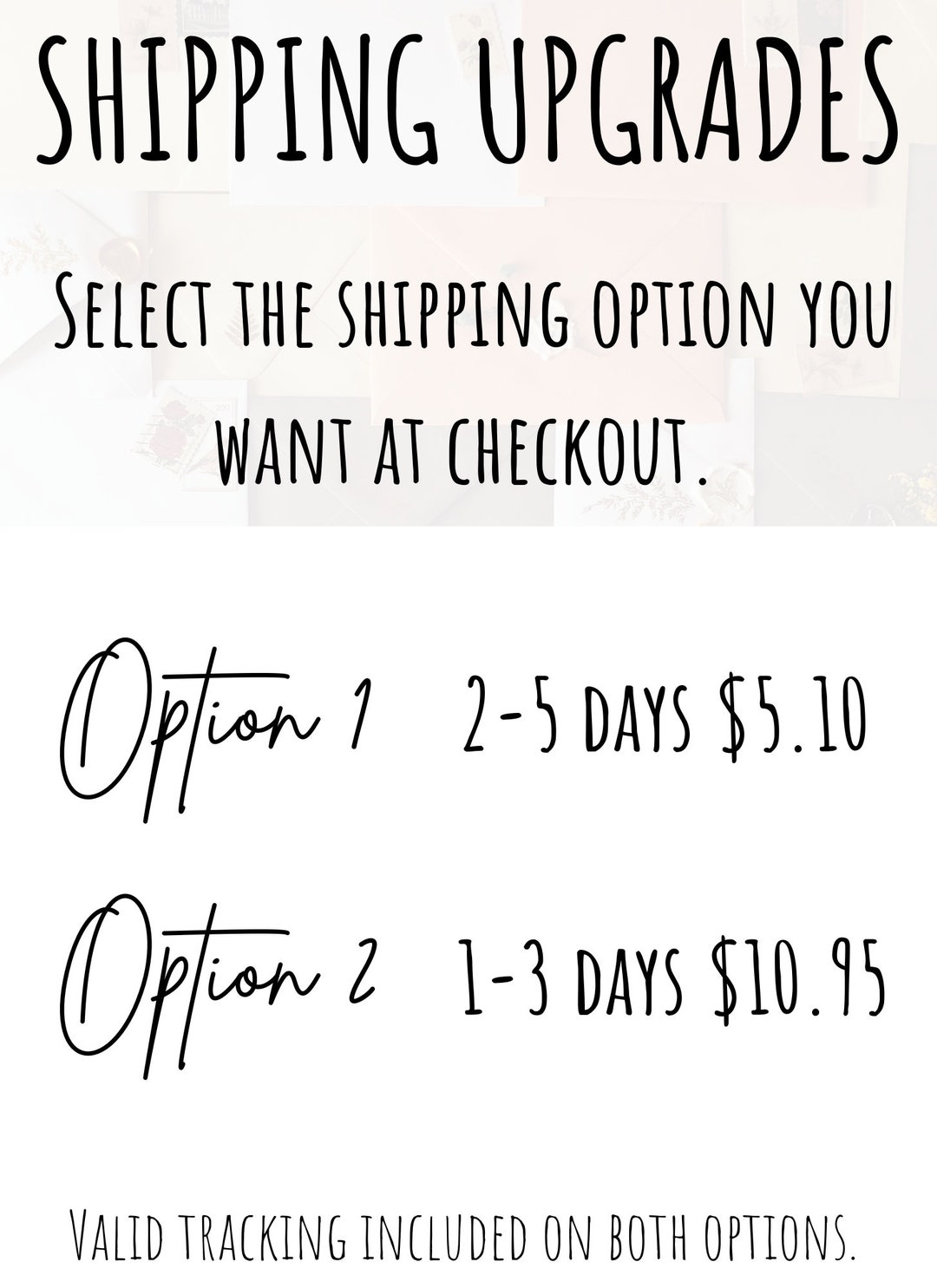USPS Shipping Upgrade With Tracking - Etsy