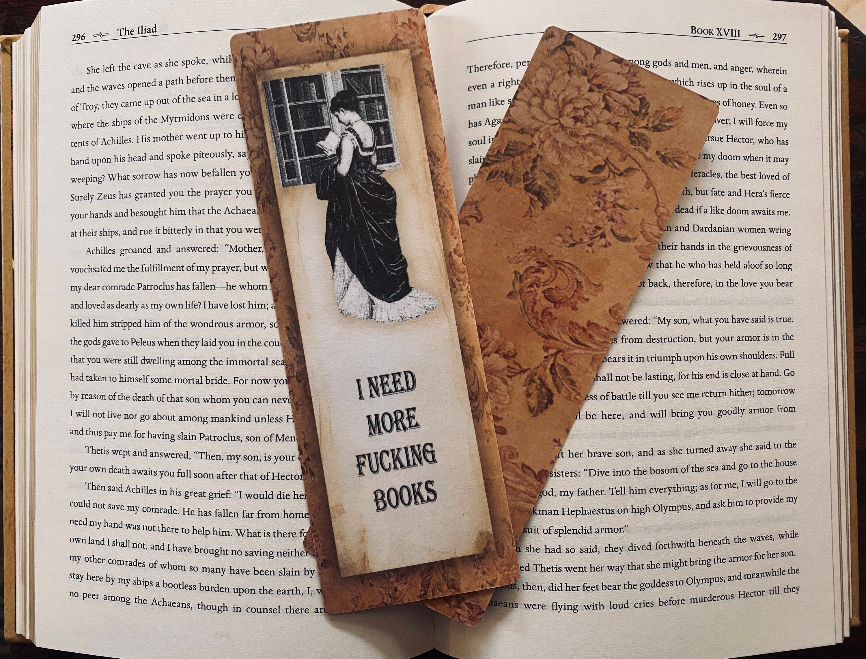 Sassy Swearing Lady Laminated Bookmark I Need More Fucking - Etsy