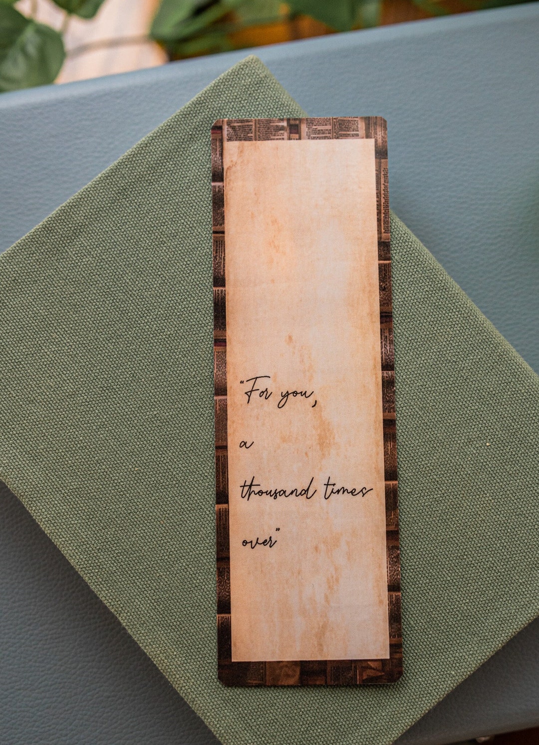 A Thousand Times Over Laminated Bookmark, the Kite Runner Book Quote ...