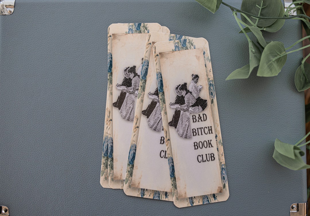 Sassy Swearing Ladies Laminated Bookmark, Bad Bitch Book Club - Etsy