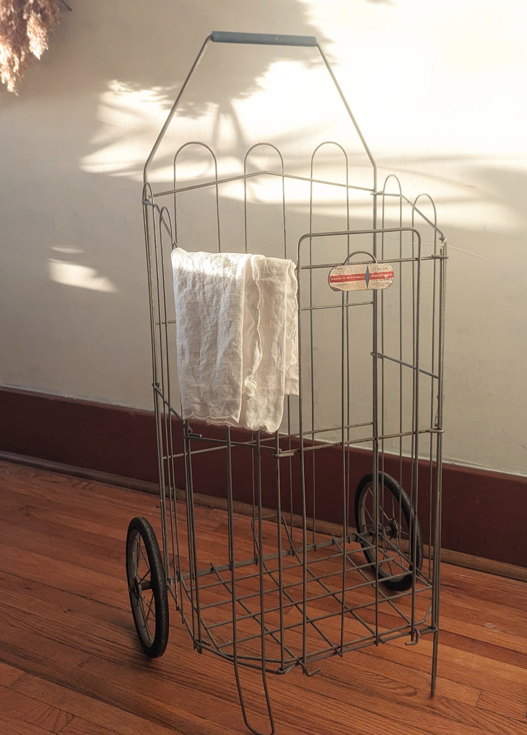 Antique Metal Market Cart Dennis Mitchell Vintage Shopping Cart - Etsy