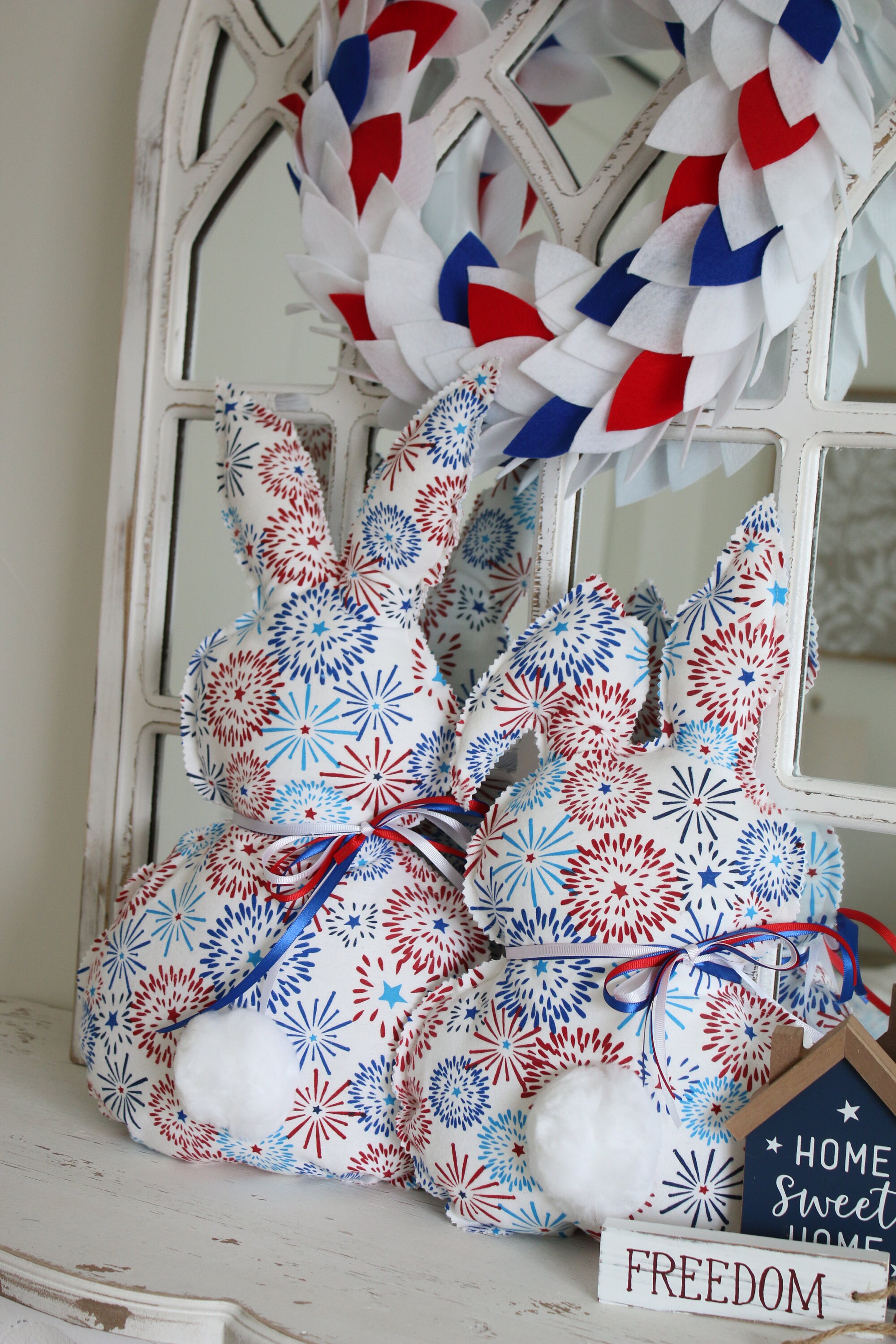 Patriotic Bunny (large) - Etsy