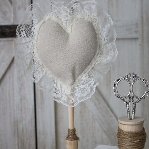 Textile Hearts (set of Three) - Etsy
