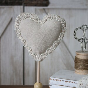 Textile Hearts (set of Three) - Etsy