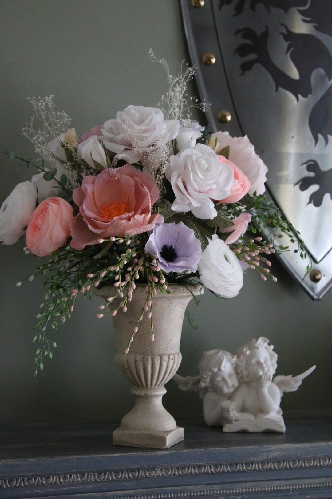 Victorian Style Flower Arrangement - Etsy