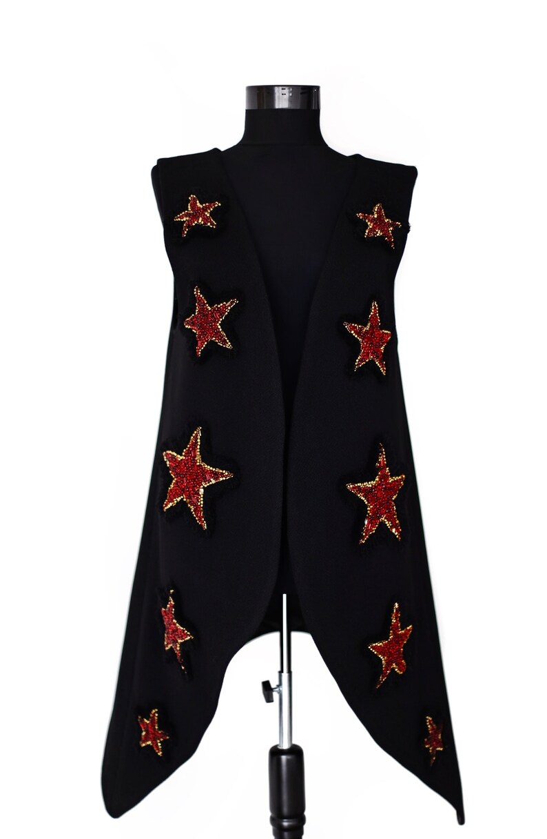 Wool Stars Vest Custom Made Waistcoat - Etsy