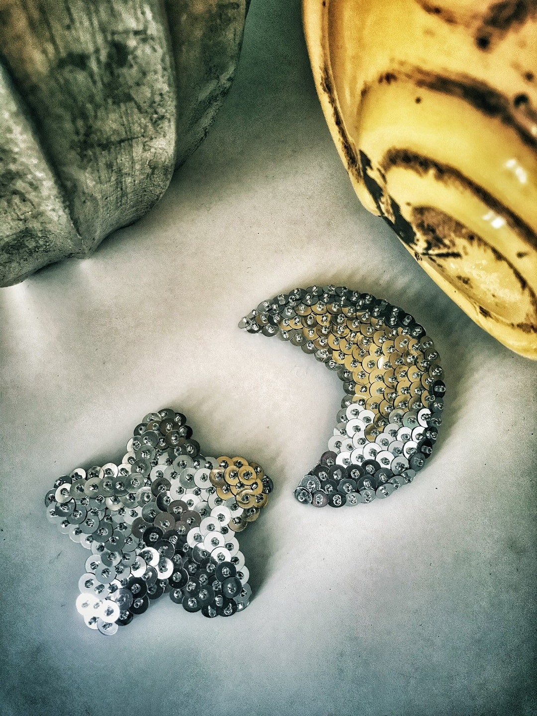 Moon and Star Hair Clips Bridal Hair Clips Festival Moon and Star Hair ...