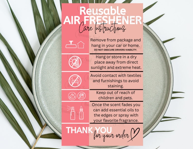 Reusable Air Freshener Card Bundle - Etsy