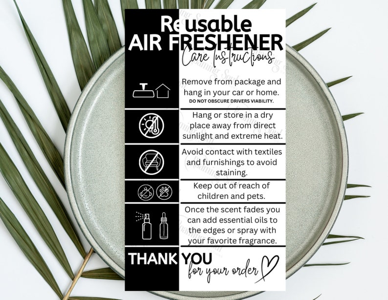 Reusable Air Freshener Card Bundle - Etsy
