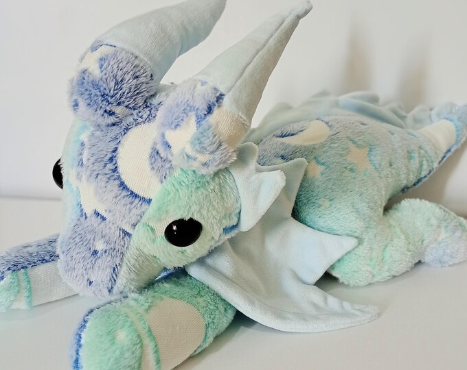 Galaxy Dragon Cuddle Plushie - Glow in the Dark - Etsy