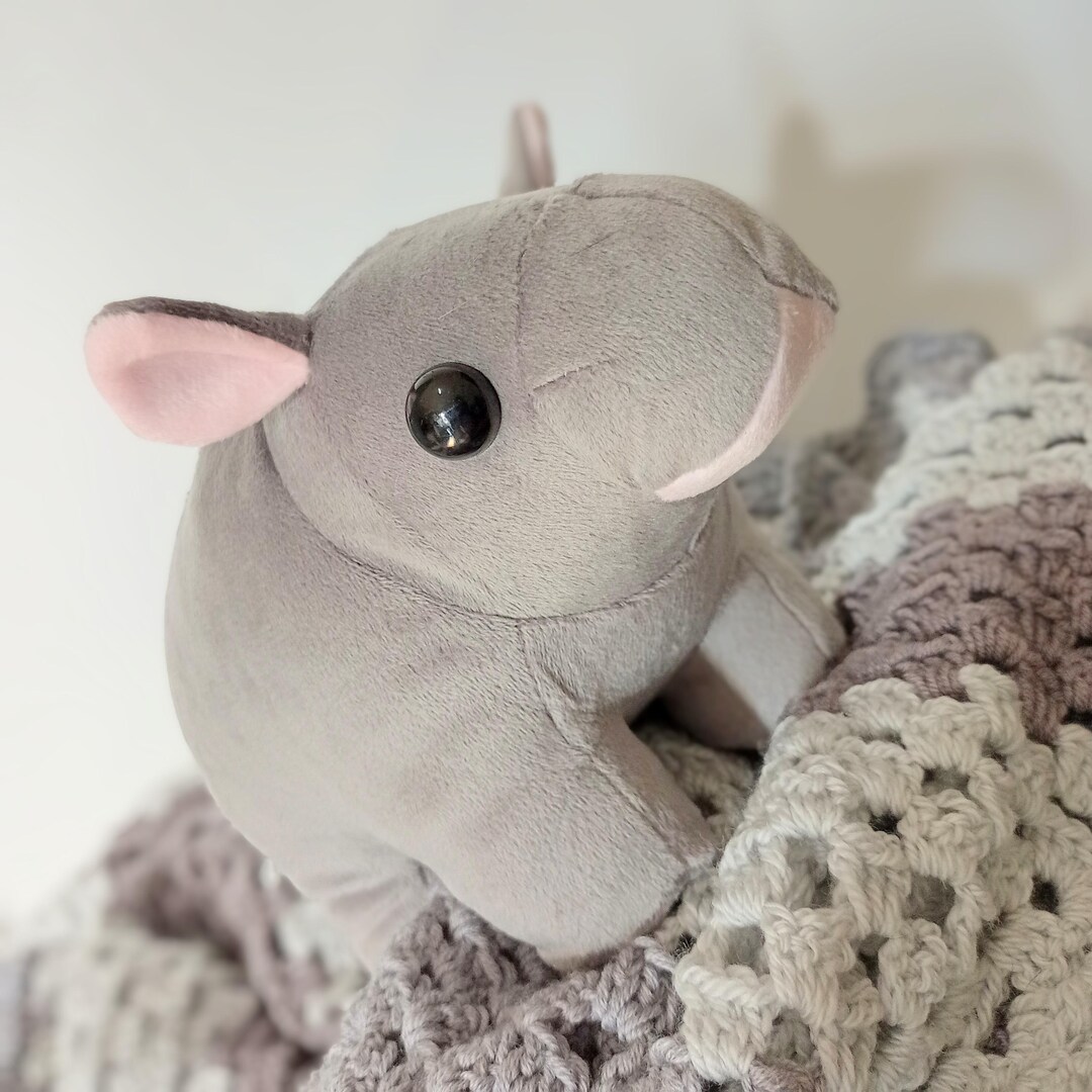 Baby Pygmy Hippo Plushie - Handmade Plush, Stuffed Animal - Etsy