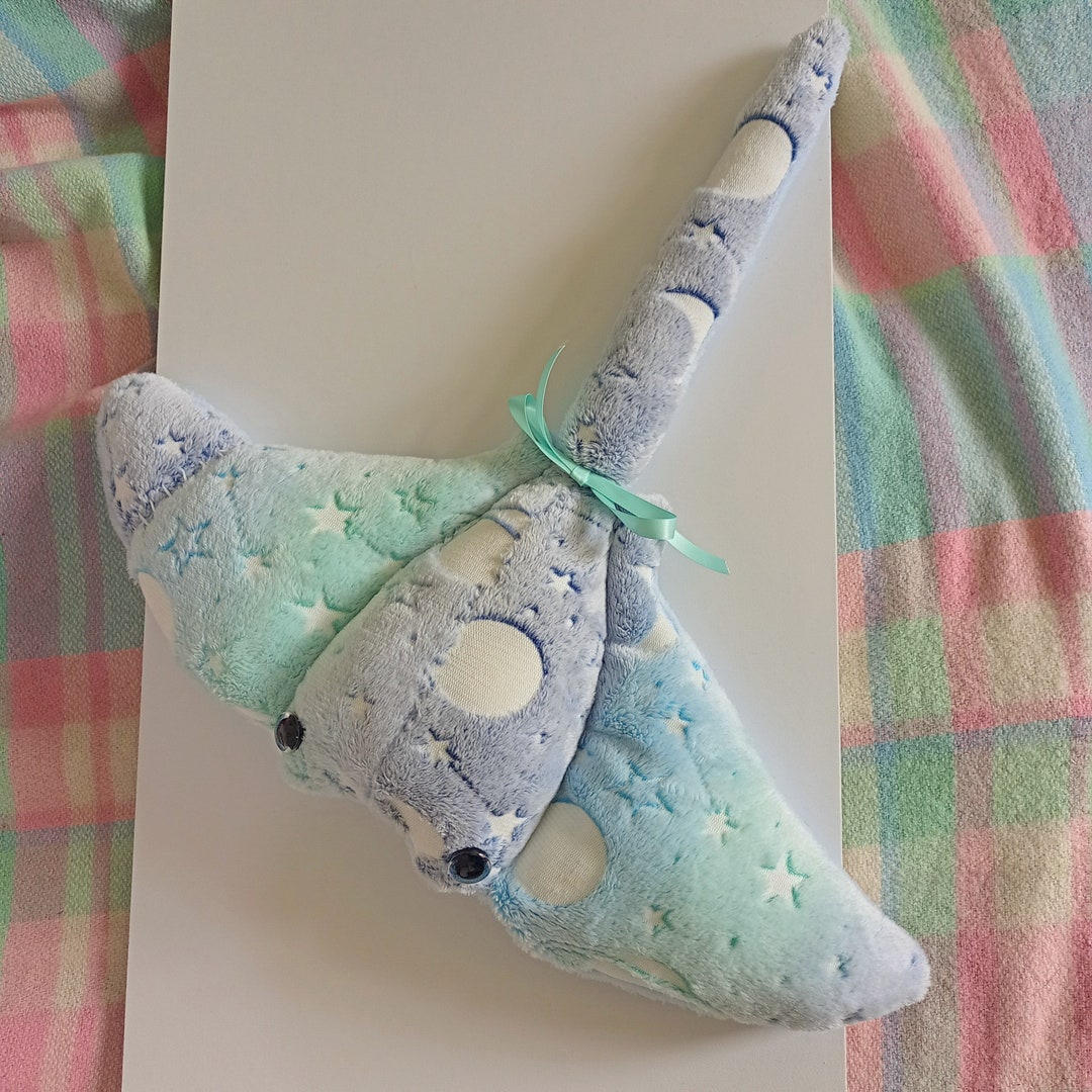 Large Galaxy Surgery Stingray Plushie glow in the Dark - Etsy