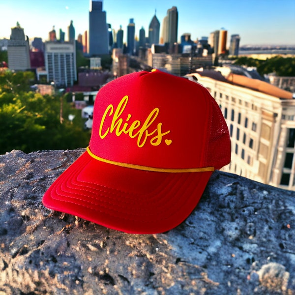 Kc Chiefs Hat - Etsy
