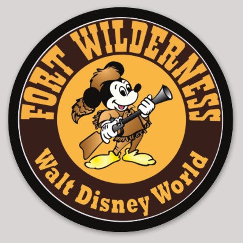 Fort Wilderness Musket Mickey Stickers Circle - Etsy