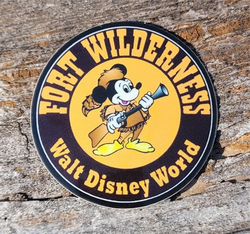 Sticker Circle Pack, Fort Wilderness Musket Mickey - Etsy