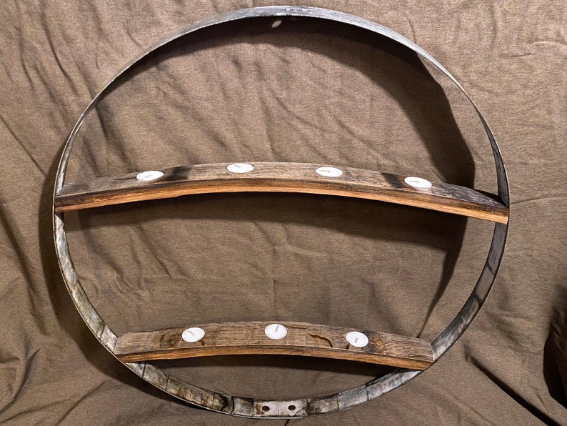 Reclaimed Hoop & Stave Candle Holder / Wall Art - Etsy