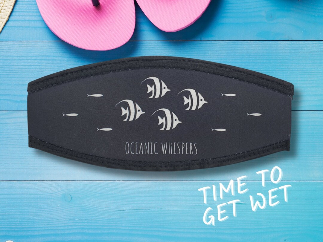 Scuba Dive Mask Strap Cover With Butterfly Fish Design / Water Sports ...