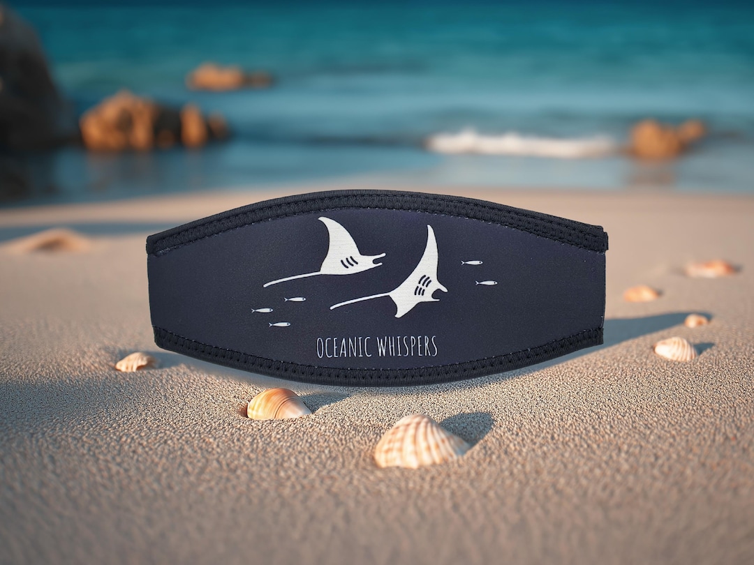 Scuba Dive Mask Strap Cover With Manta Ray Design / Water Sports ...