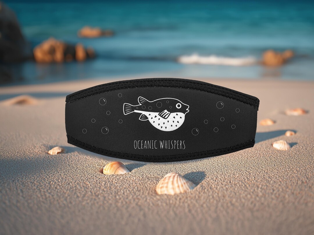 Scuba Dive Mask Strap Cover With Puffer Fish Design / Water Sports ...