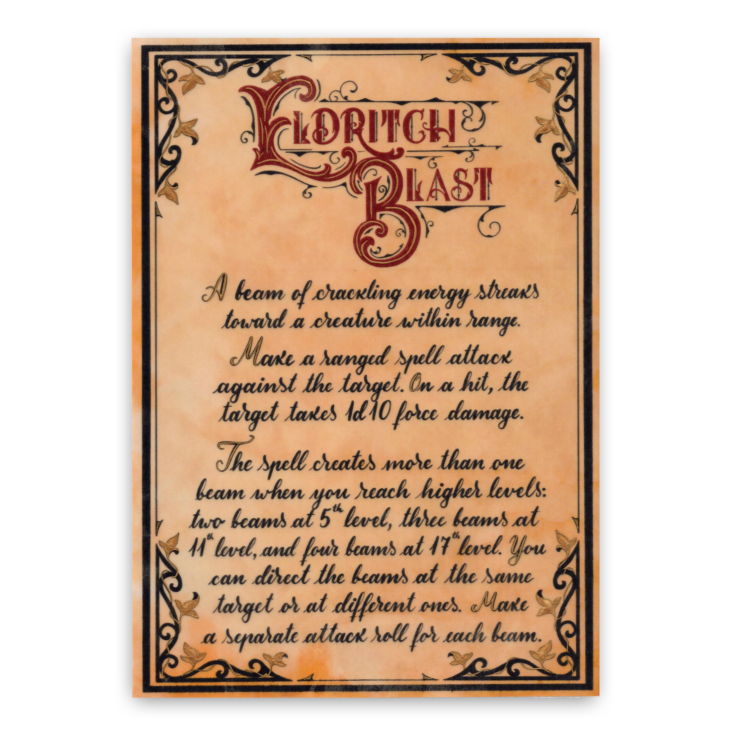 Dnd Spell Scroll Print - Etsy Canada