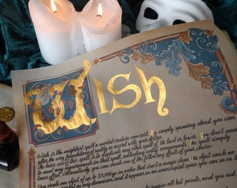 Dnd Spell Scroll Print | Etsy UK