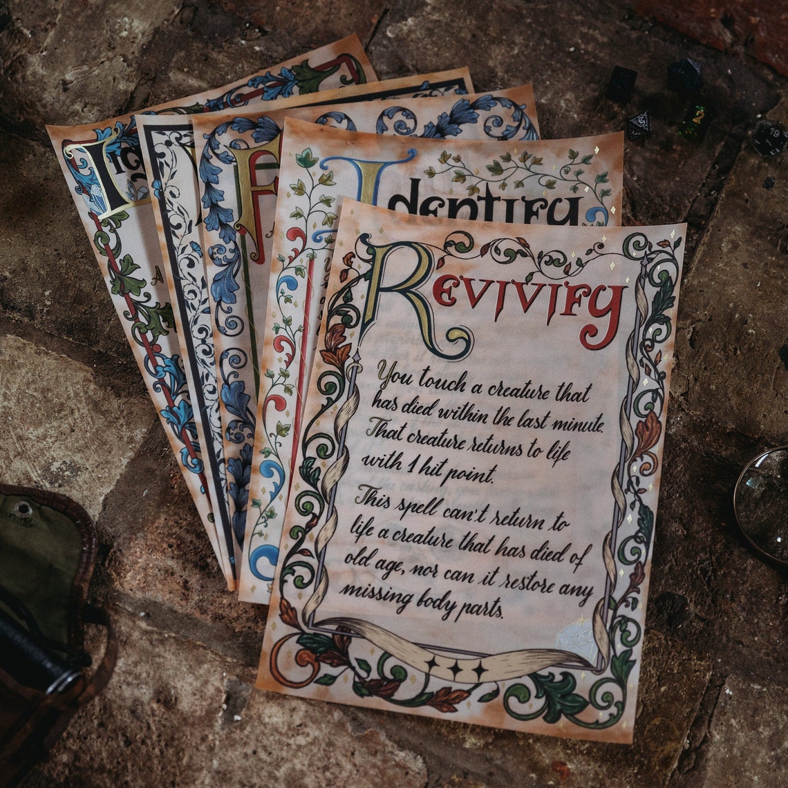Dnd Spell Scroll Print - Etsy Canada