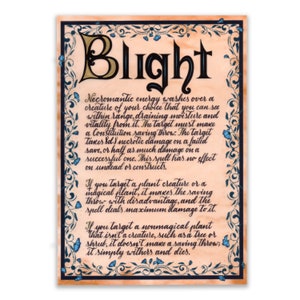 Dnd Spell Scroll Print - Etsy Canada