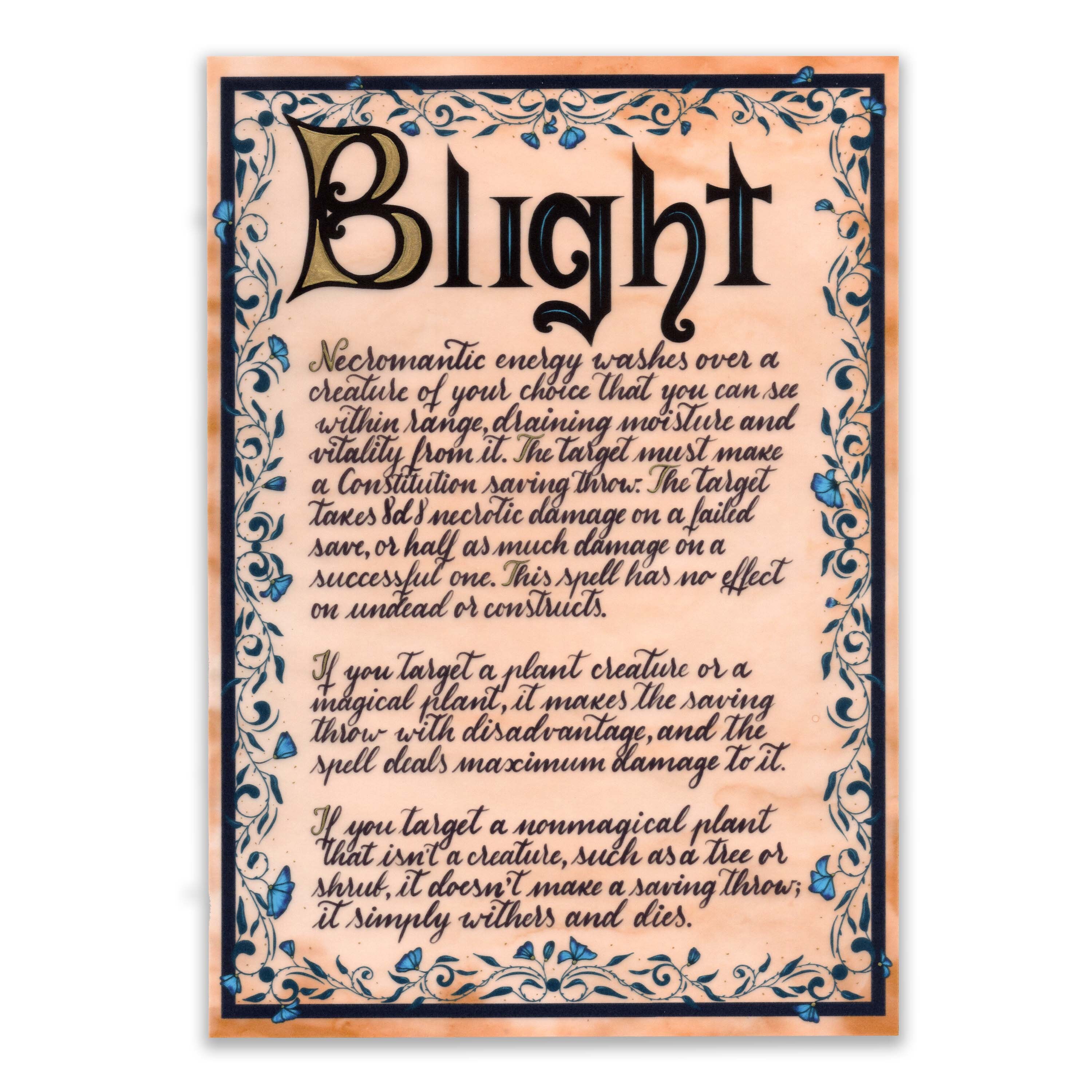 Dnd Spell Scroll Print - Etsy Canada