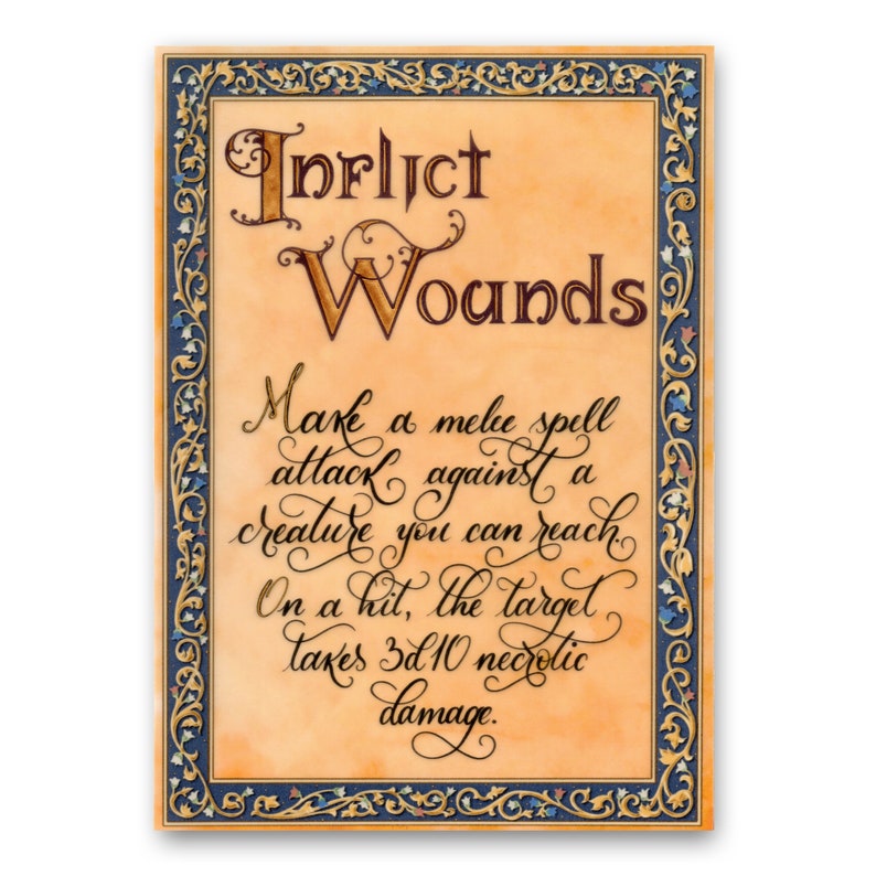 Dnd Spell Scroll Print - Etsy Canada