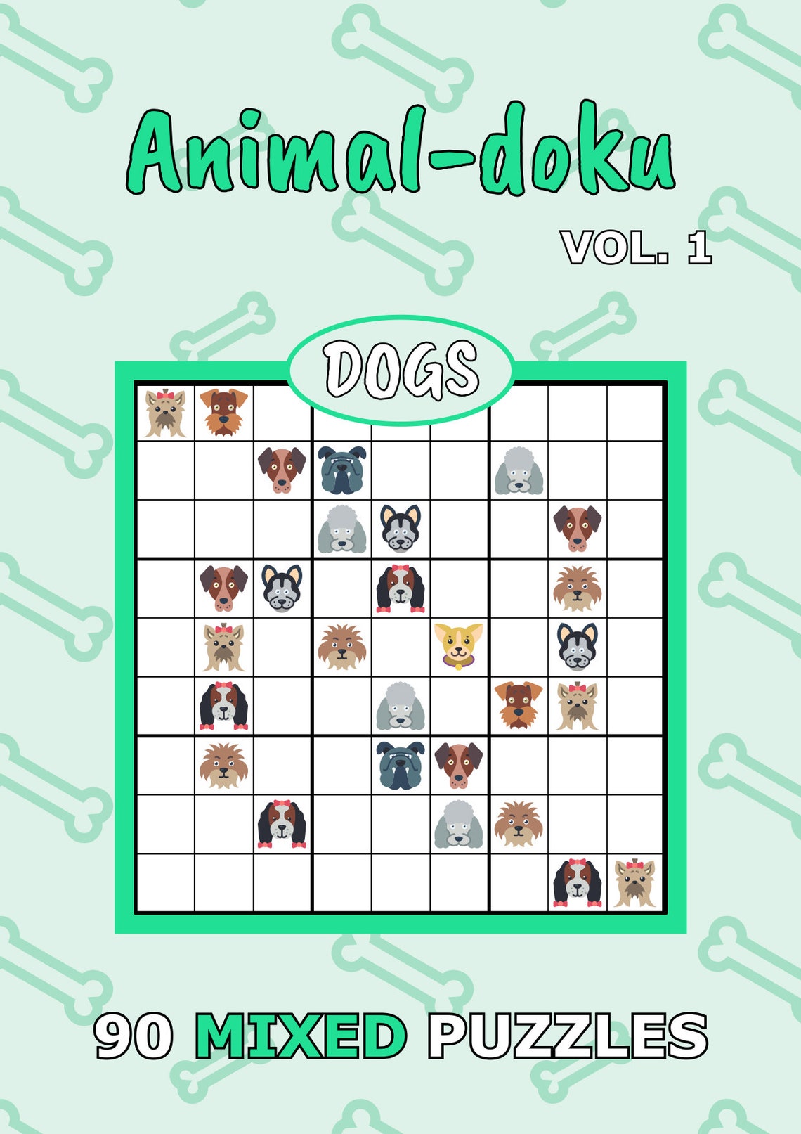 Animal Sudoku: Dogs Vol. 1 Complete Collection - Etsy Italia
