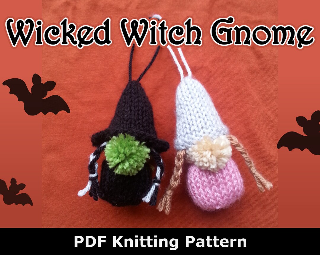 Wicked Witch Gnome Knitting Pattern - Etsy