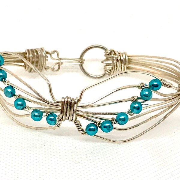 Wire Wrapped Bangle - Etsy