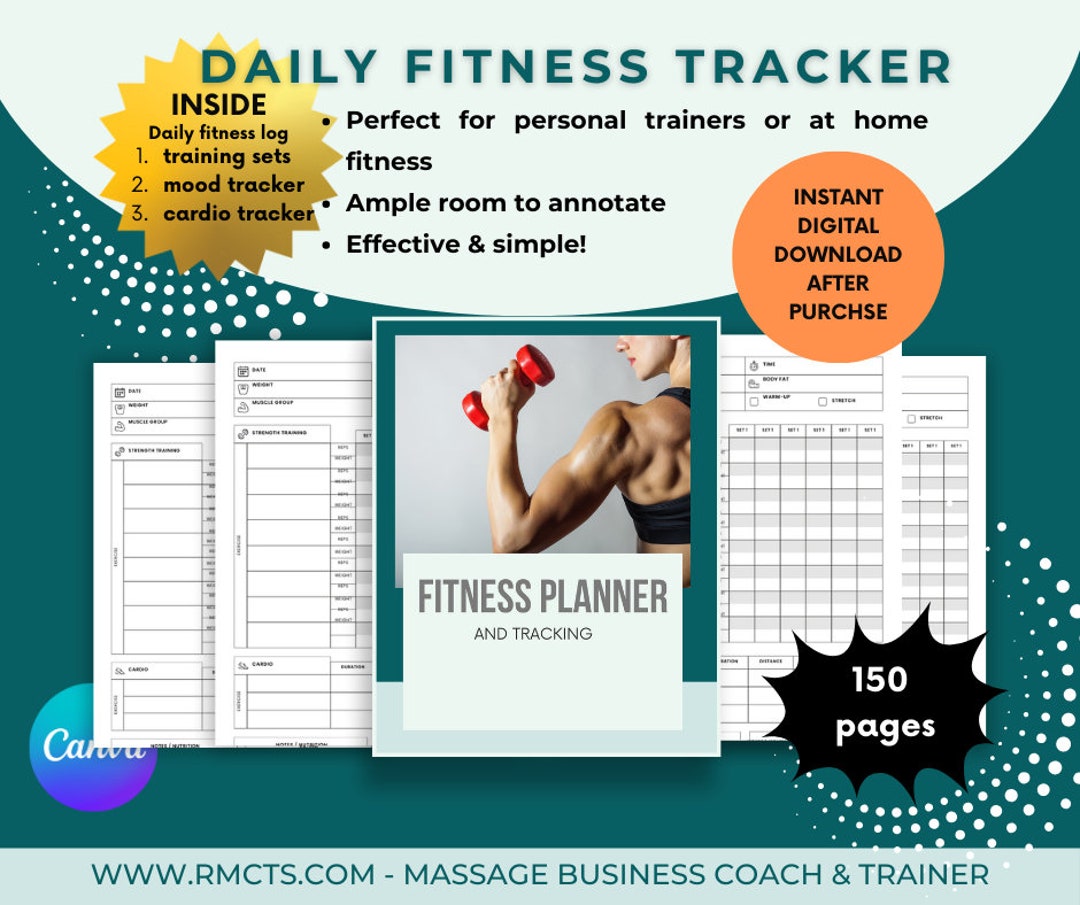 Daily Fitness Tracker, Workout Tracker, Fitness Goals, Weight Training ...