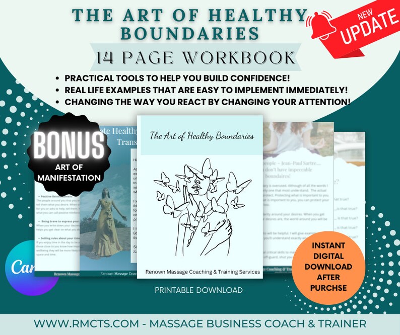 The Art of Healthy Boundaries, Workbook for Relationships, a Guide for ...