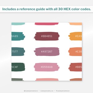 Mermaid Carnival Color Palette for Procreate • 30 Color Swatches ...