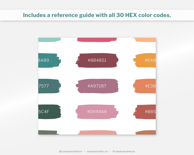 Mermaid Carnival Color Palette for Procreate • 30 Color Swatches ...