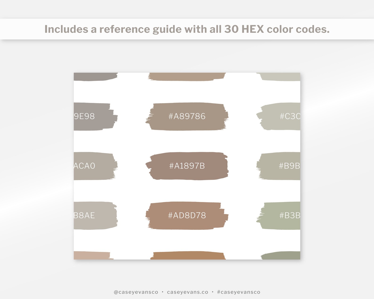 Cappuccino Silk Color Palette for Procreate 30 Color Swatches Neutral ...