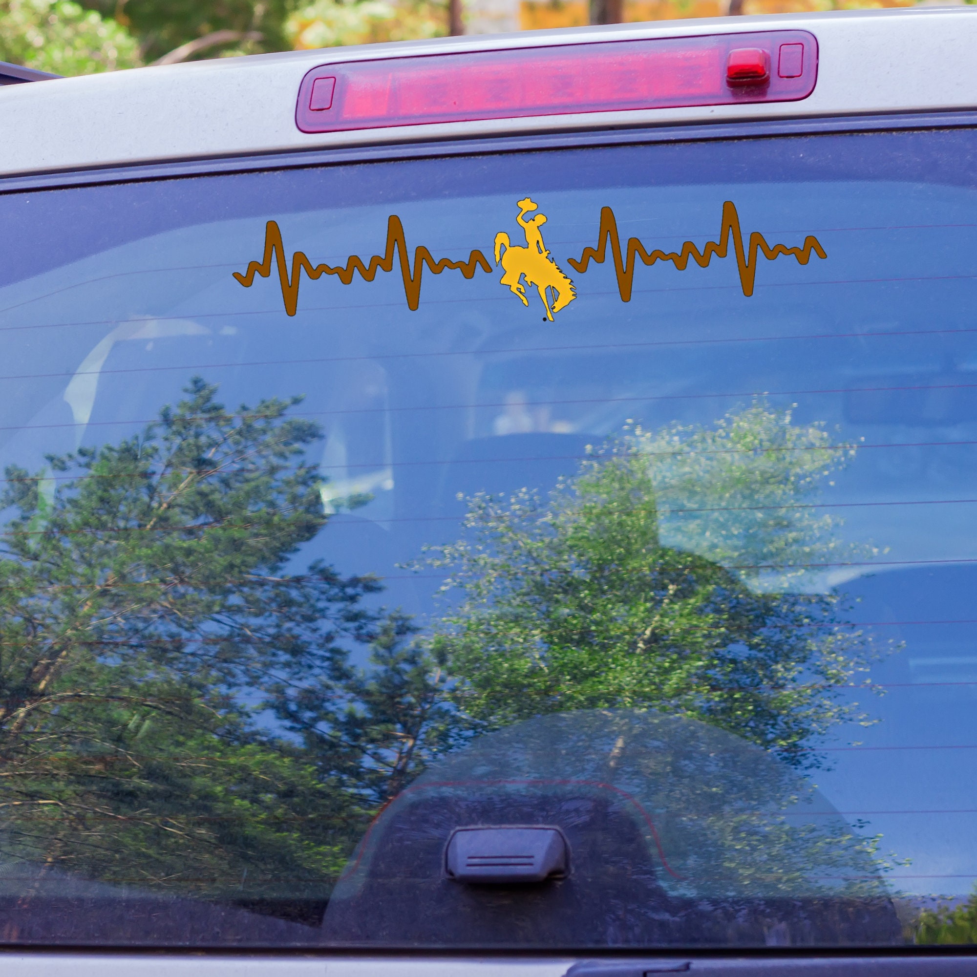 Wyoming Decal // Wyoming Sticker / Wyoming Cowboy Decal / University of ...