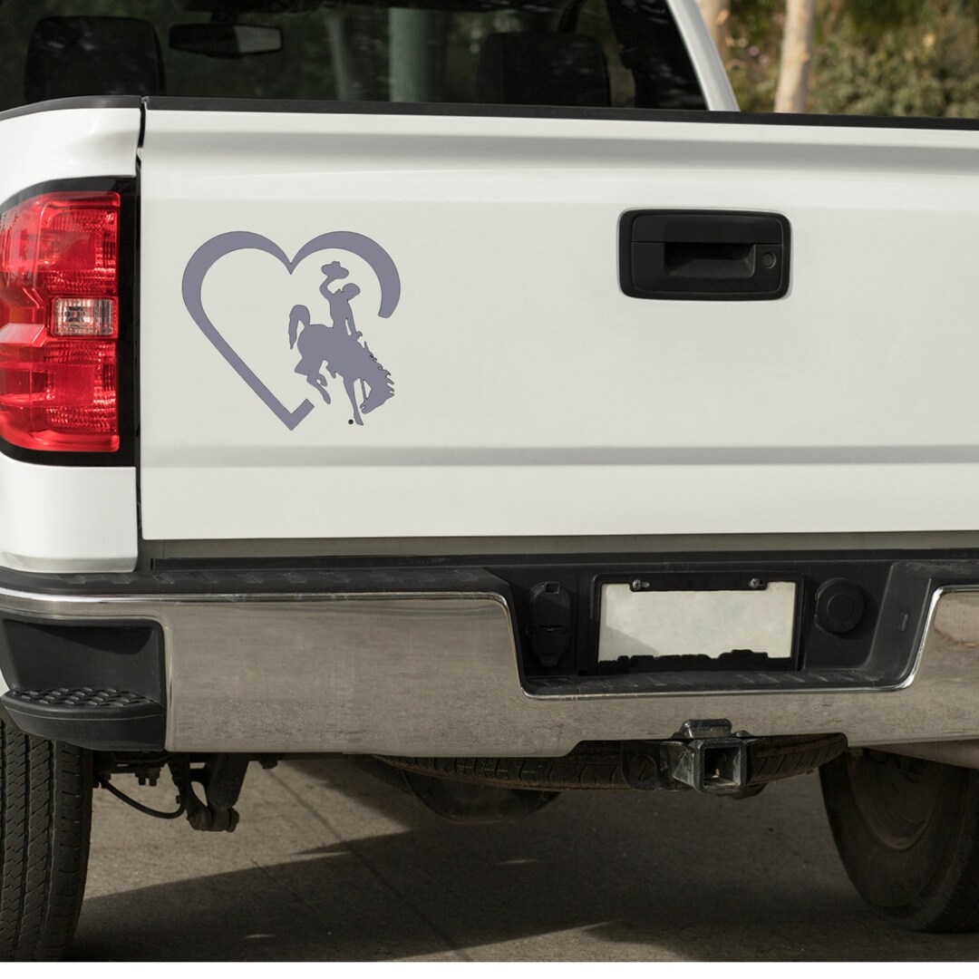 University of Wyoming Decal - Wyoming Cowboys Sticker- Wyoming Gifts ...