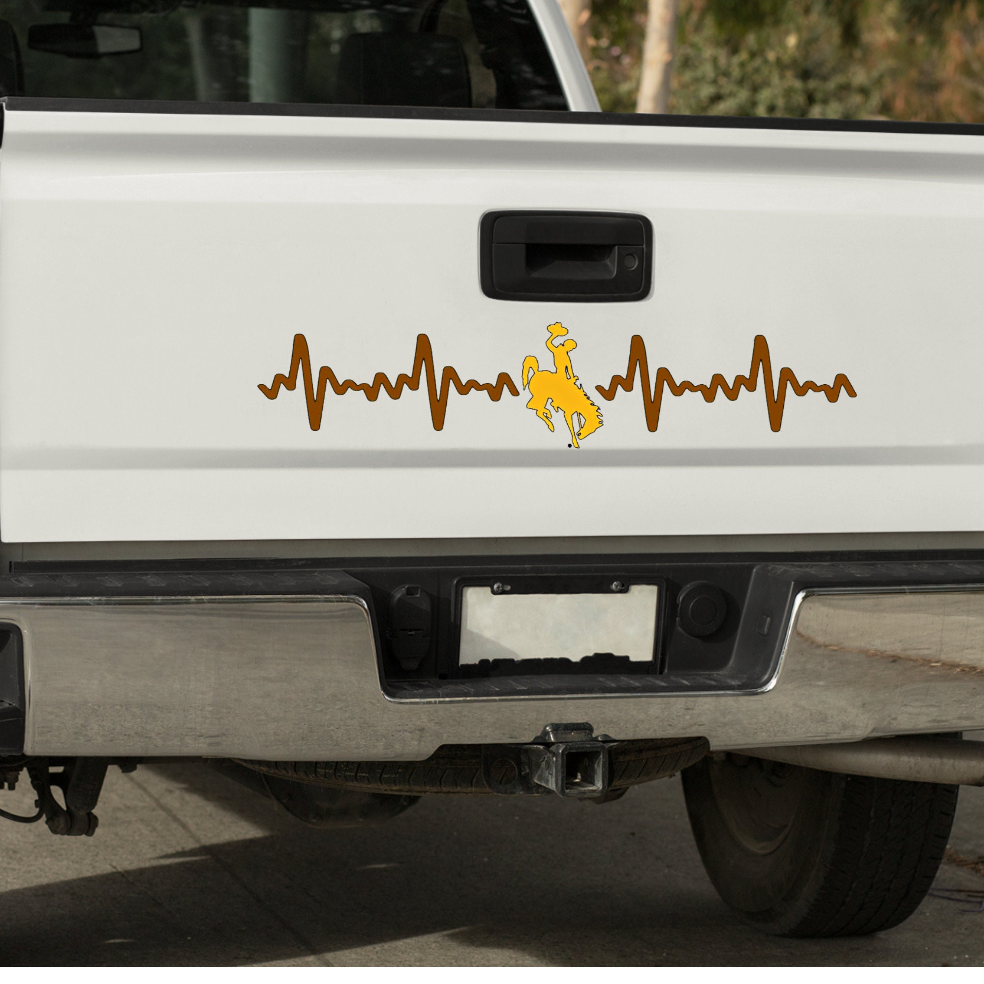 Wyoming Decal // Wyoming Sticker / Wyoming Cowboy Decal / University of ...